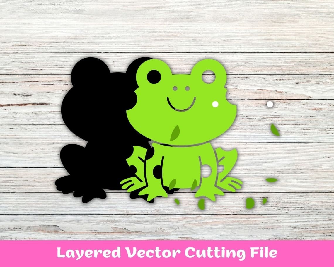 Layered Baby Frog SVG Cut Files for Cricut and Silhouette - Etsy