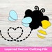 5 Layered Bee SVG Cut Files for Cricut and Silhouette, Honeybee SVG ...