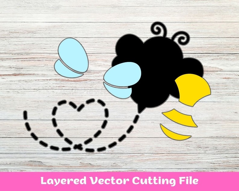 5 Layered Bee SVG Cut Files for Cricut and Silhouette - Etsy