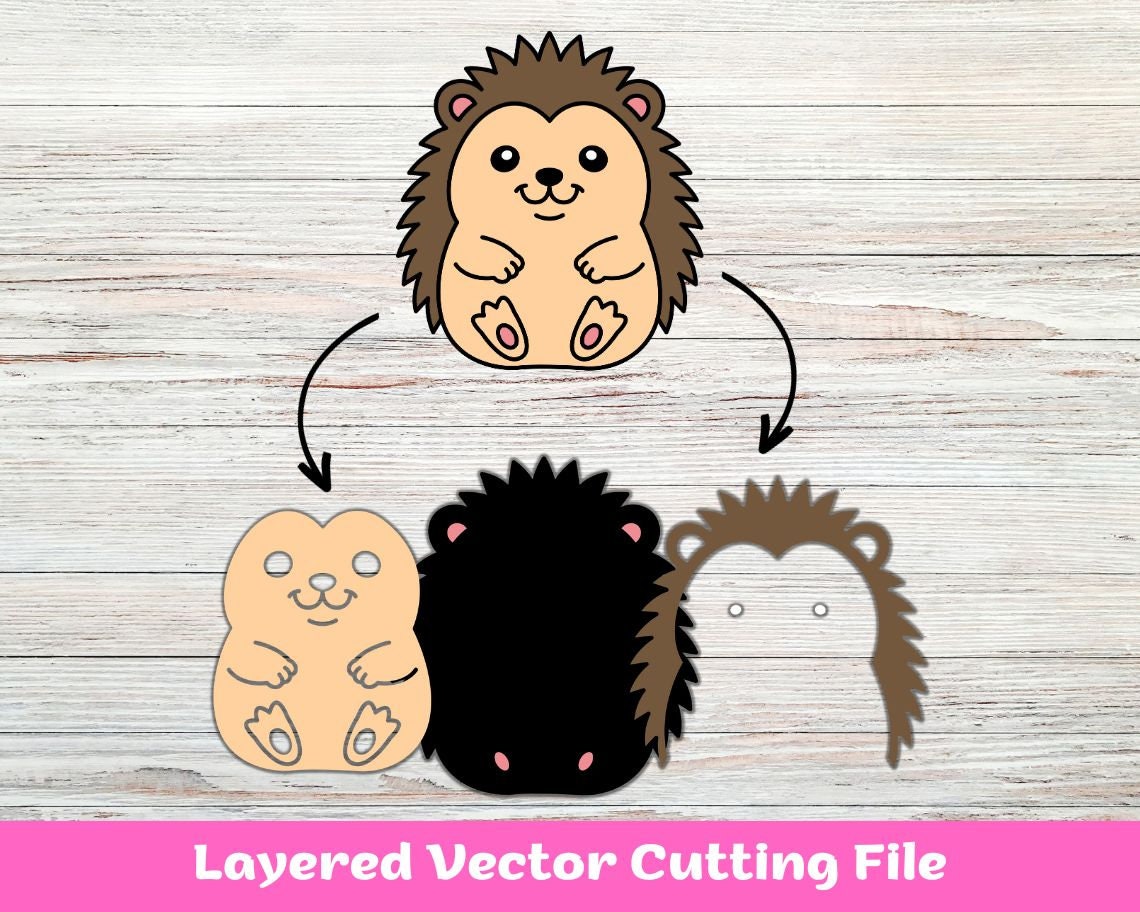 Layered Woodland Animals SVG Cut Files for Cricut and Silhouette Cute ...