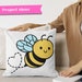 2 Outline and Layered Bee SVG Cut Files for Cricut and Silhouette ...