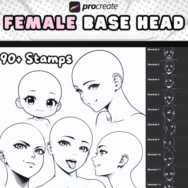 Female Anime Base - Etsy
