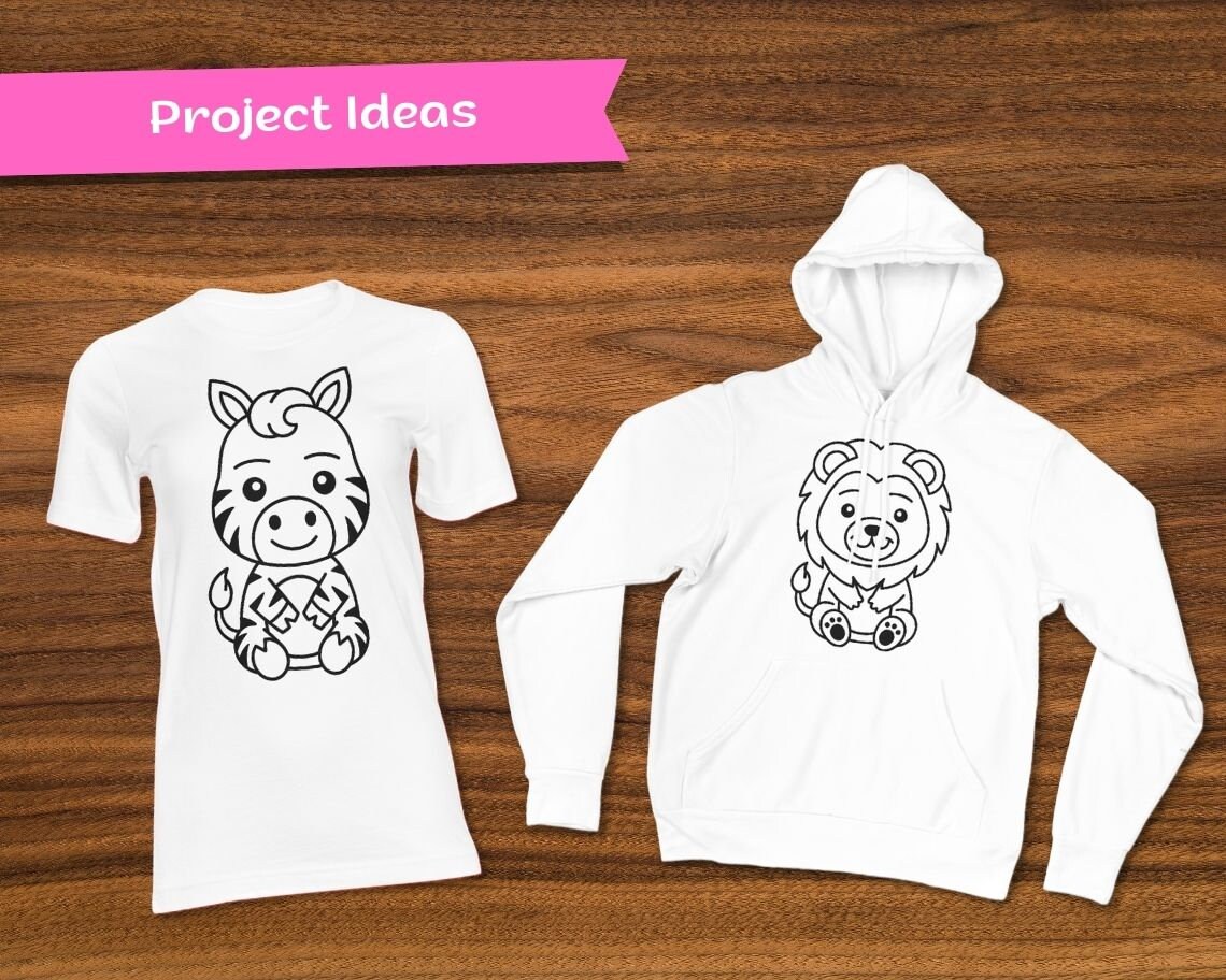 Outline Safari Animals SVG Cut Files for Cricut and - Etsy