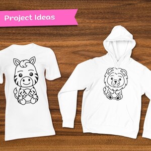 Outline Safari Animals SVG Cut Files for Cricut and Silhouette, Cute ...