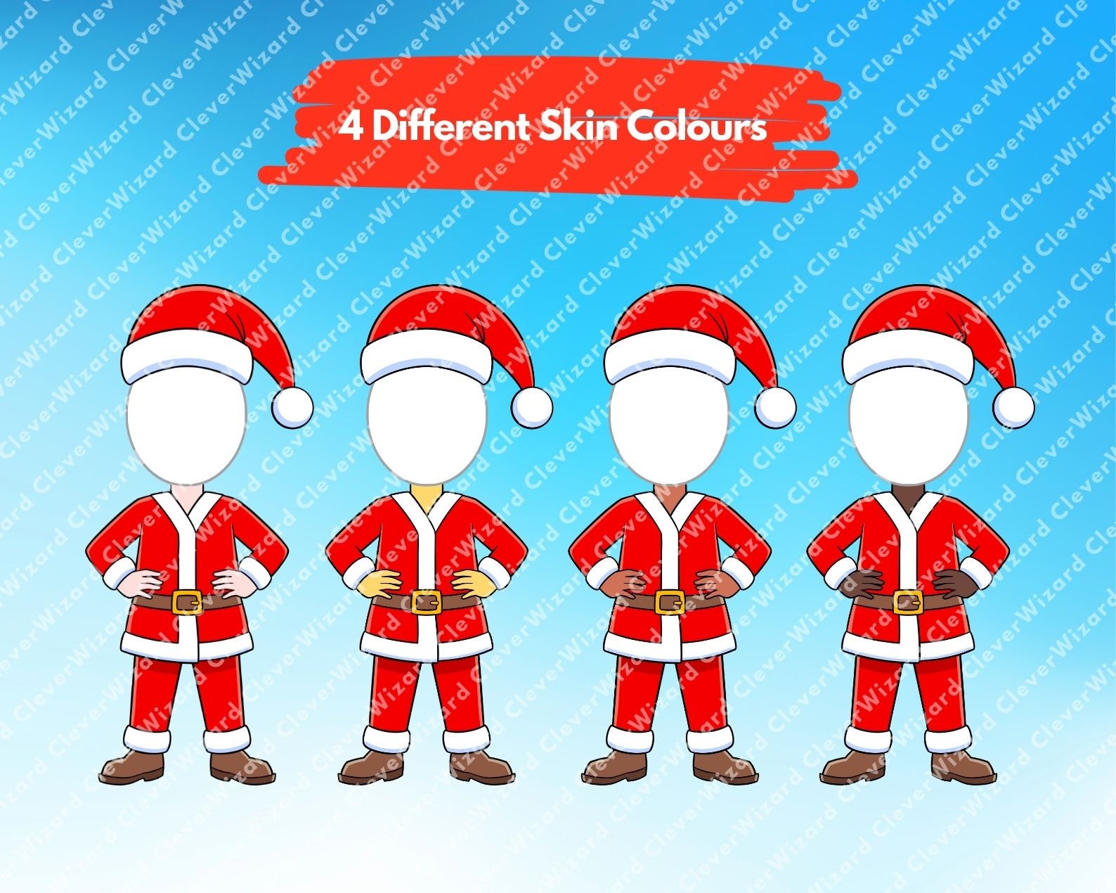 Faceless Male Christmas Santa Claus PNG, Funny Santa Png, Christmas Png ...