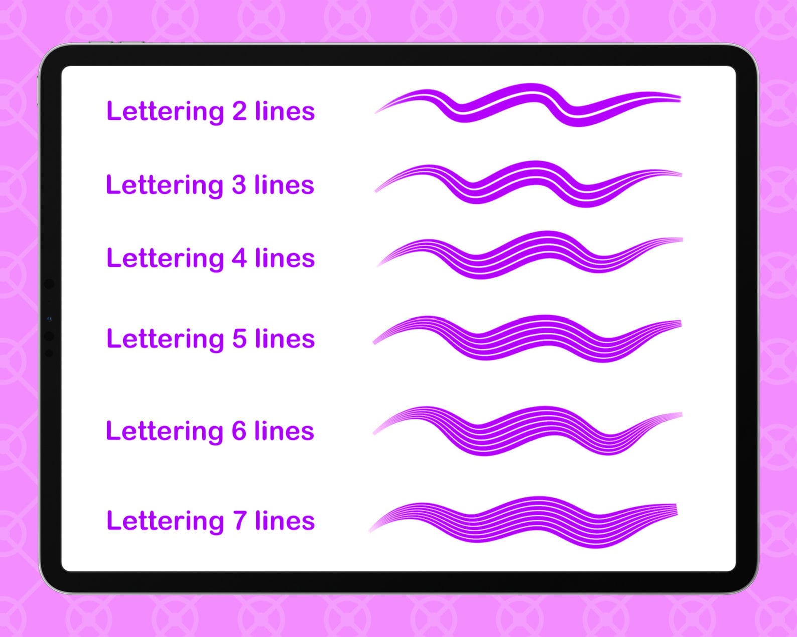 Multiline Procreate Brush Set for Drawing and Procreate - Etsy