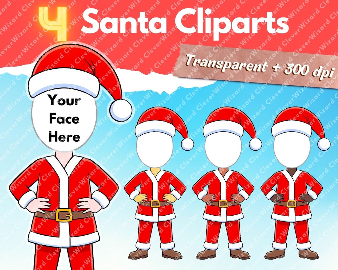 Faceless Male Christmas Santa Claus PNG, Funny Santa Png, Christmas Png ...