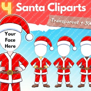 Faceless Male Christmas Santa Claus PNG, Funny Santa Png, Christmas Png ...