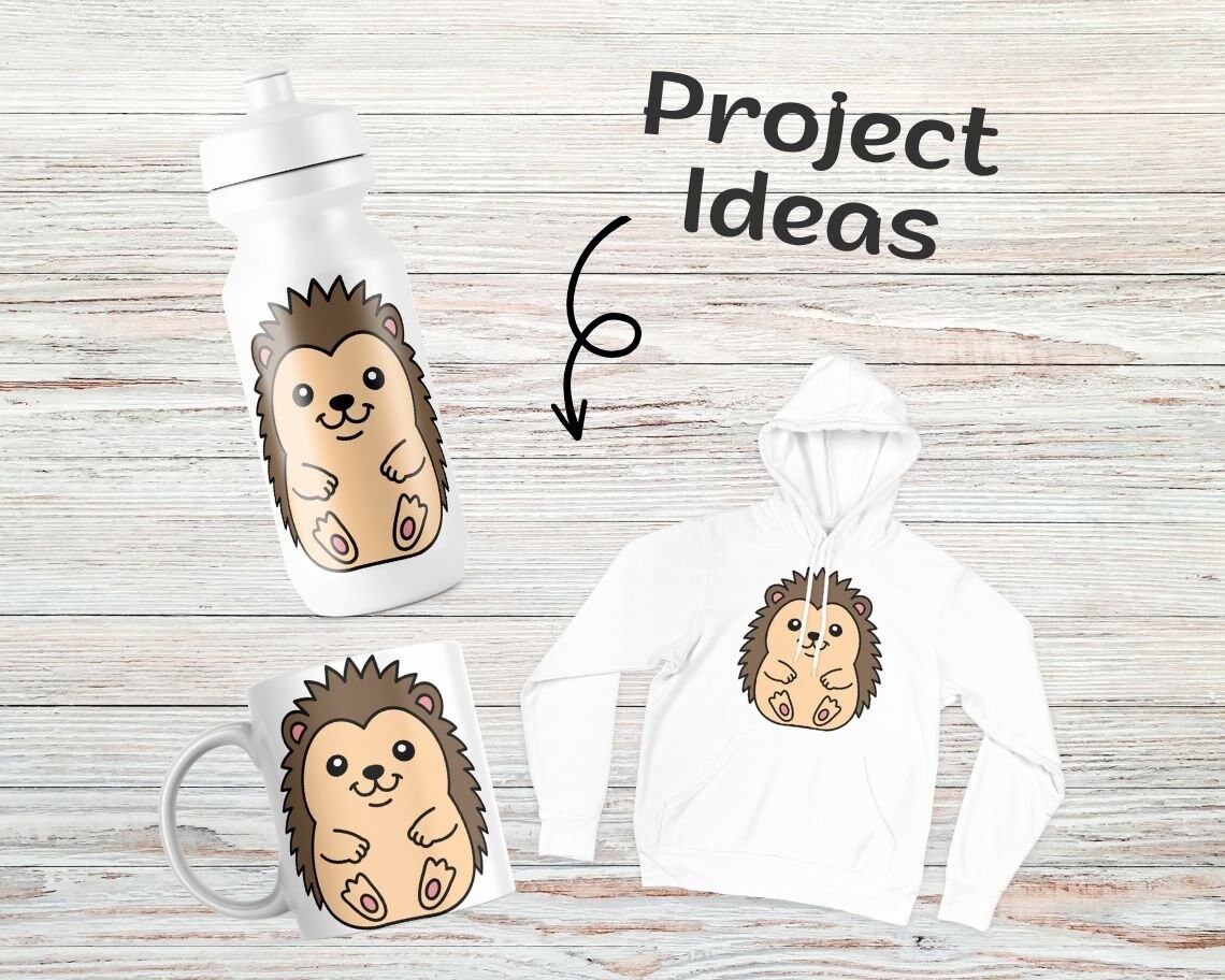 Layered Baby Hedgehog SVG Cut Files for Cricut and Silhouette - Etsy