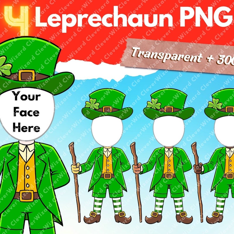 Leprechaun Clip Art - Etsy