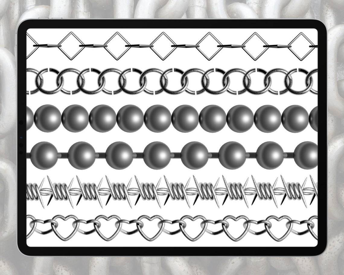 Chain Brush Set for Procreate Procreate Chain Brushes - Etsy