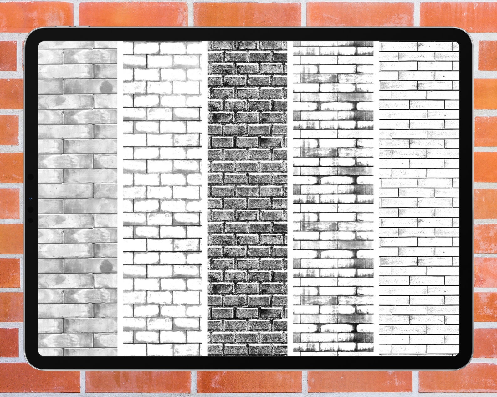 HD Seamless Brick Procreate Texture Brushes , Texture Brushes ...