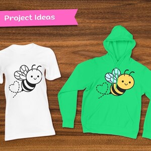 2 Outline and Layered Bee SVG Cut Files for Cricut and Silhouette ...