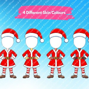 Faceless Female Christmas Santa Claus PNG, Funny Santa Png, Christmas ...