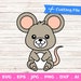 Layered Baby Mouse SVG Cut Files for Cricut and Silhouette - Baby ...