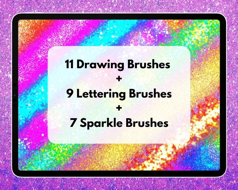 Glitter & Shimmer Procreate Brush Set, Procreate Glitter Texture Brushes , Procreate Shimmer ...