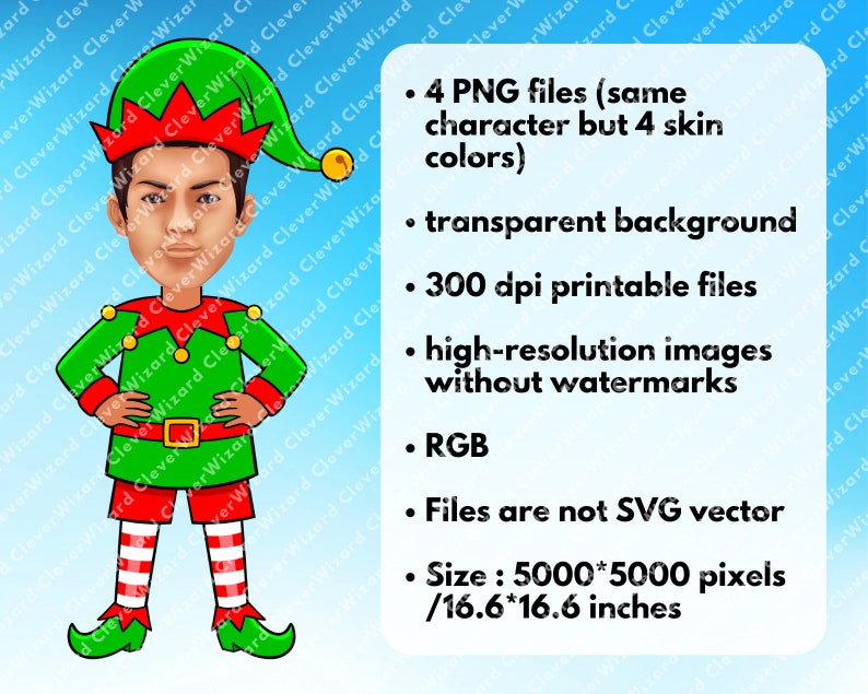 Faceless Male Elf PNG to Add Your Photo , Digital Download , PNG for ...