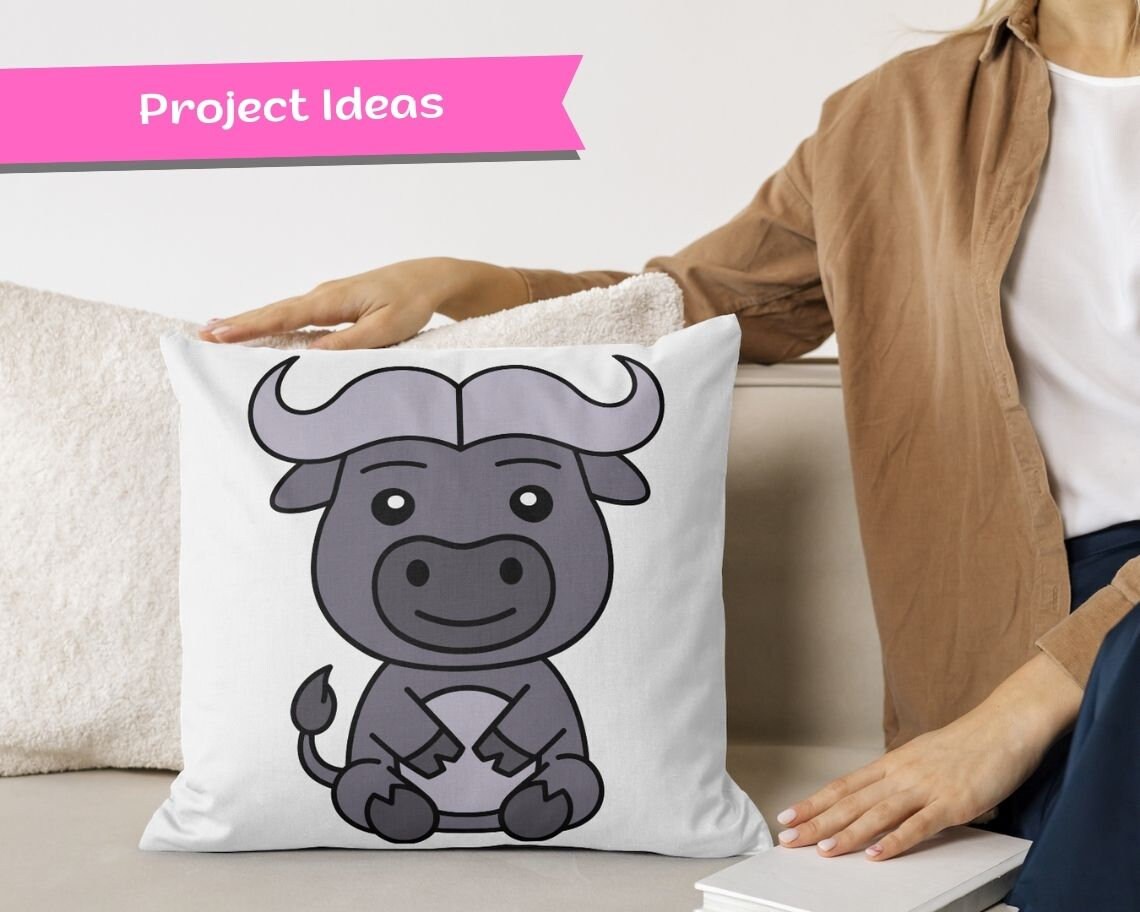 Layered Baby Buffalo SVG Cut Files for Silhouette and Cricut, Buffalo ...