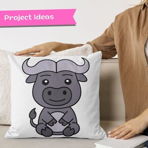 Layered Baby Buffalo SVG Cut Files for Silhouette and Cricut, Buffalo ...
