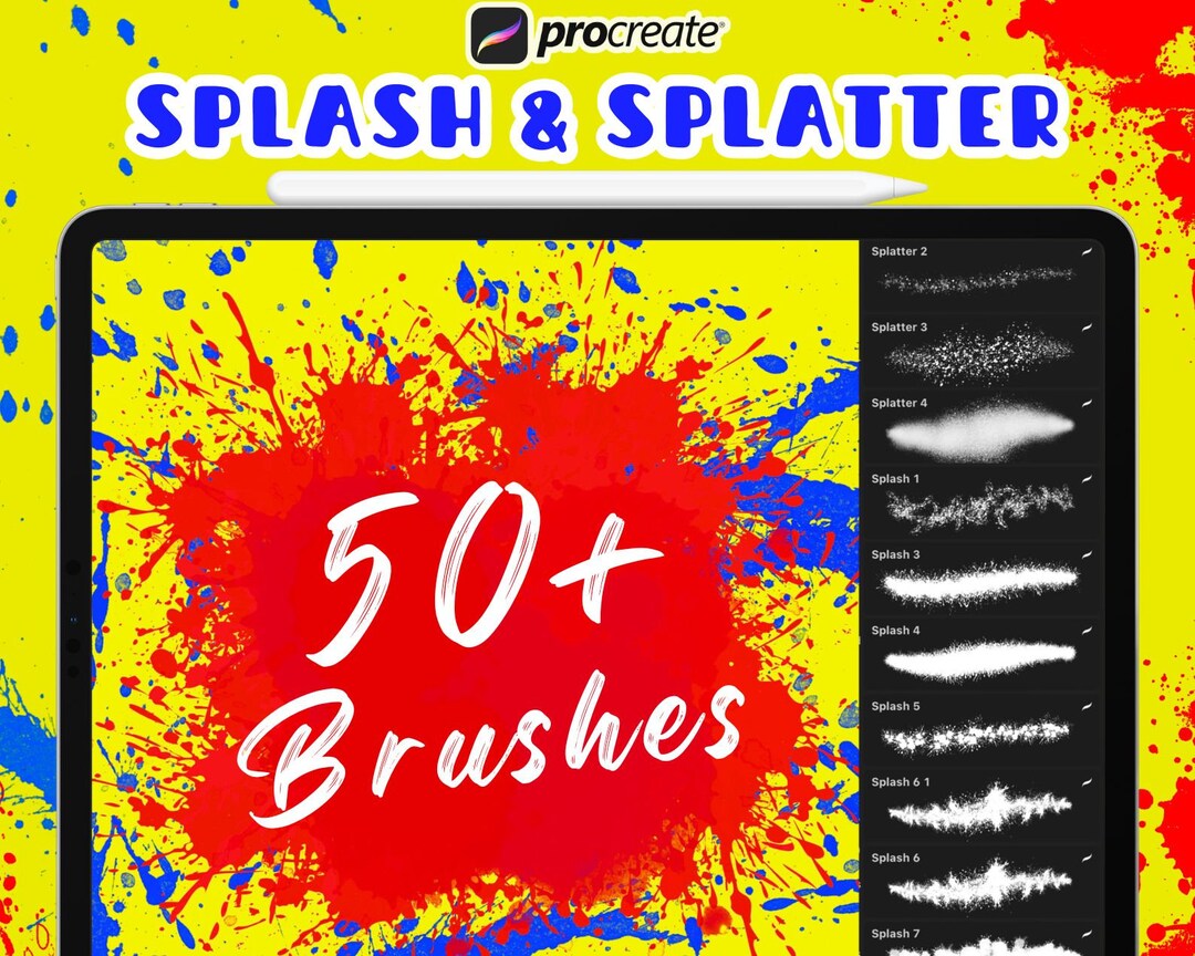 Procreate Splash Brushes , Splash Procreate Brushes , Procreate ...