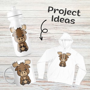 Layered Baby Moose SVG Cut Files for Cricut and Silhouette - Baby ...