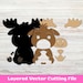 Layered Baby Moose SVG Cut Files for Cricut and Silhouette - Baby ...