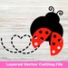 5 Layered Ladybug SVG Cut Files for Cricut and Silhouette, Ladybug Svg ...