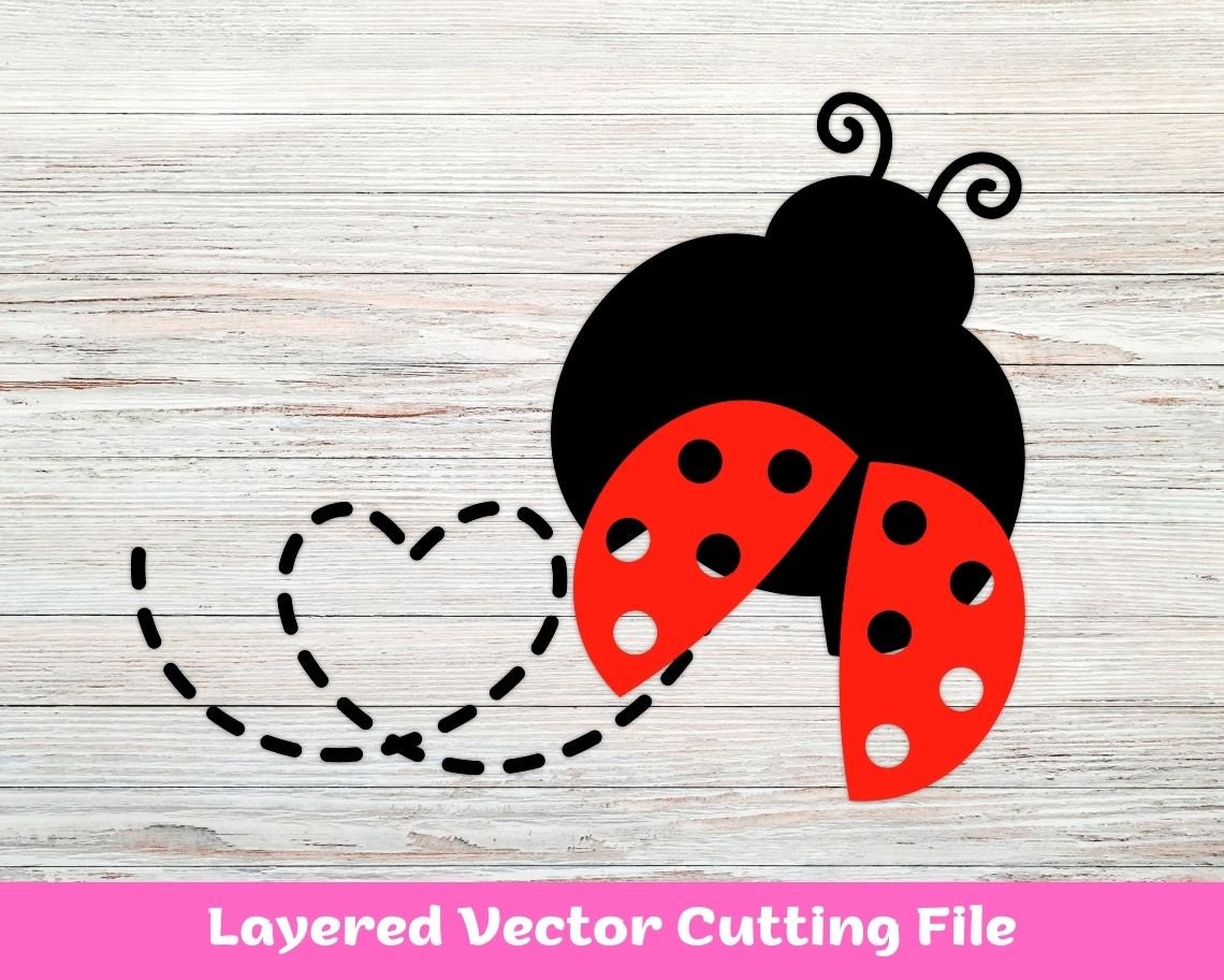 5 Layered Ladybug SVG Cut Files for Cricut and Silhouette - Etsy