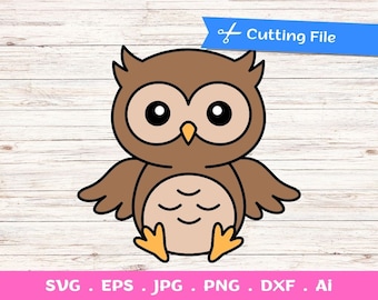 Layered Baby Owl SVG Cut File - Svg, Png, Dxf, Baby Forest Woodland ...