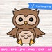 Layered Baby Owl SVG Cut File - Svg, Png, Dxf, Baby Forest Woodland ...