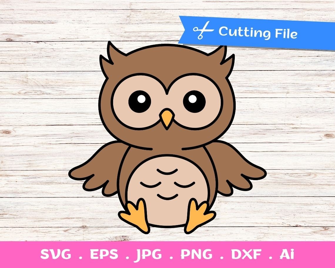 Layered Baby Owl SVG Cut File Svg Png Dxf Baby Forest - Etsy