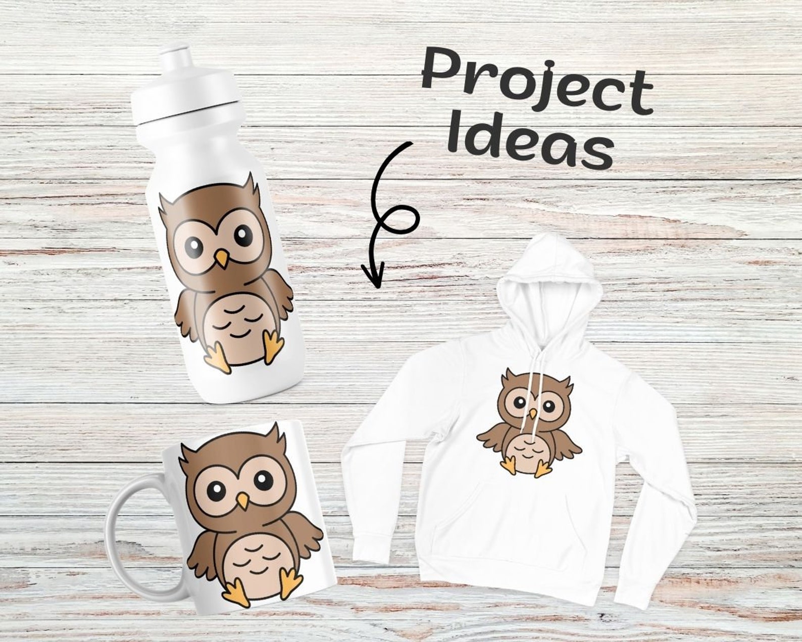 Layered Baby Owl SVG Cut File - Svg, Png, Dxf, Baby Forest Woodland ...