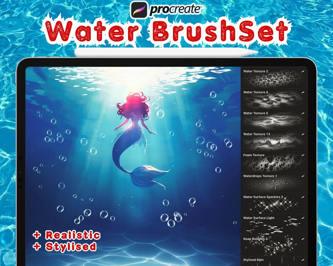 55+ Procreate Water Brushes, Procreate Sea Brushes, Procreate Ocean ...