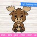 Layered Baby Moose SVG Cut Files for Cricut and Silhouette - Baby ...