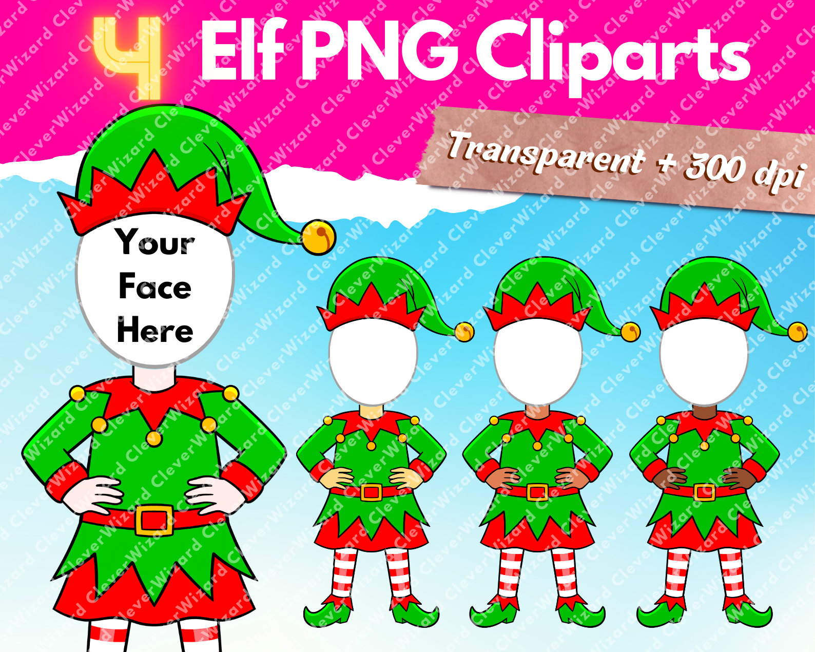 Faceless Female Elf PNG to Add Your Photo , Digital Download , PNG for ...