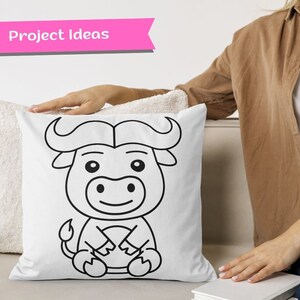 Outline Baby Buffalo SVG Cut Files for Silhouette and Cricut, Buffalo ...