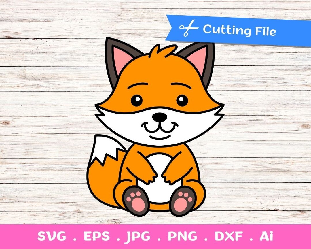 Baby Fox Layered SVG Cut File for Cricut and Silhouette - Forest Animal ...