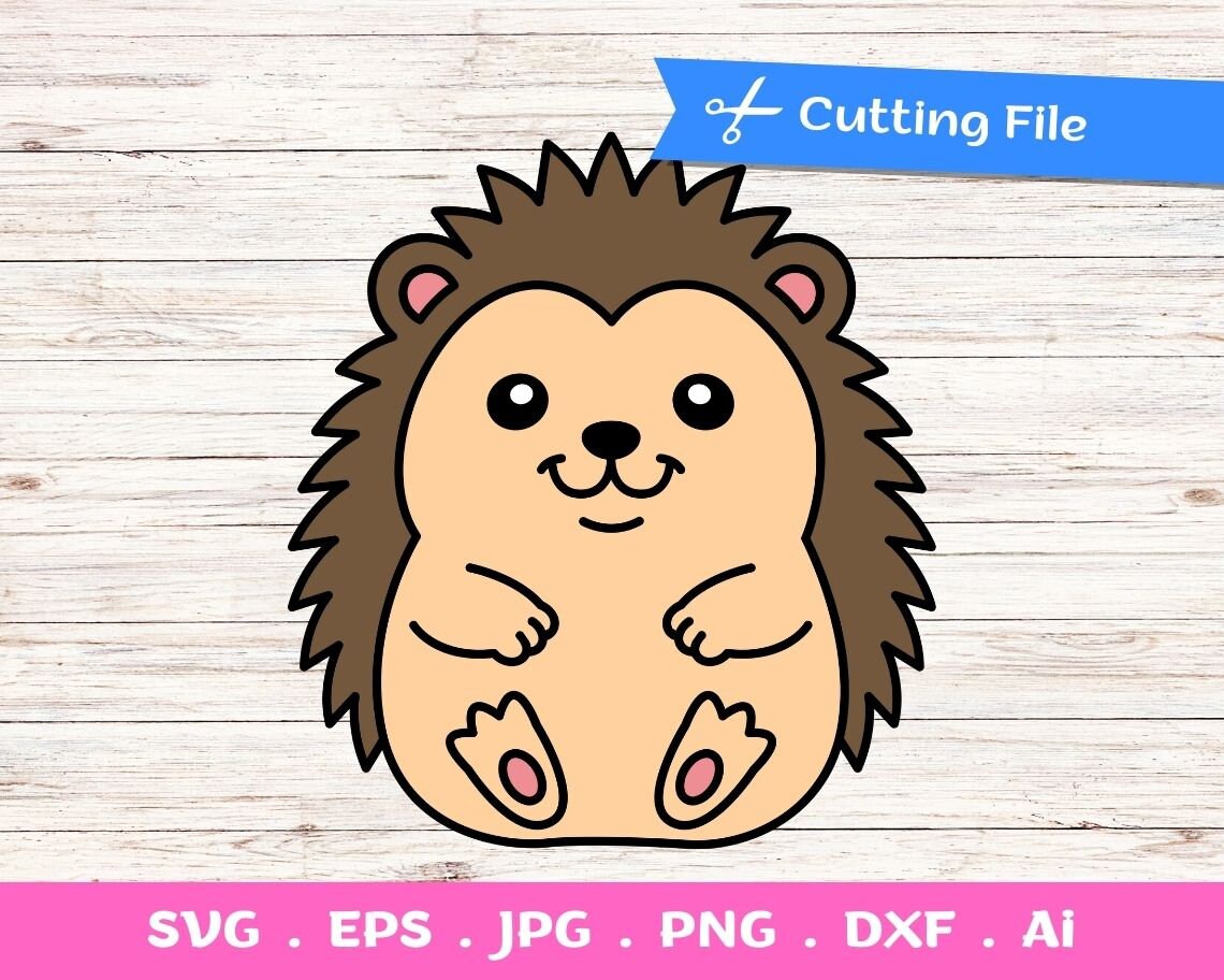 Layered Baby Hedgehog SVG Cut Files for Cricut and Silhouette - Baby ...