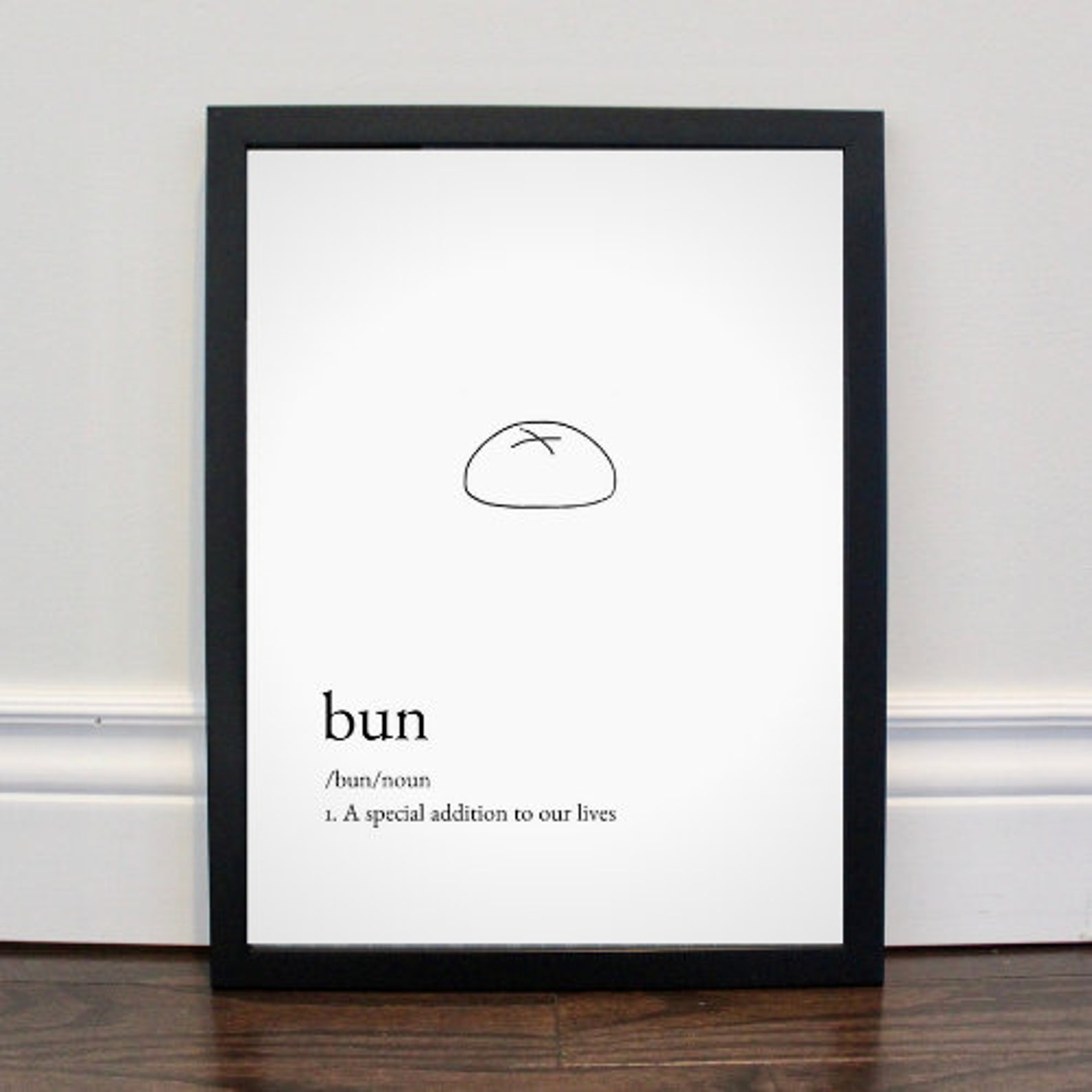 Bun Definition Digital Nursery Print - Etsy