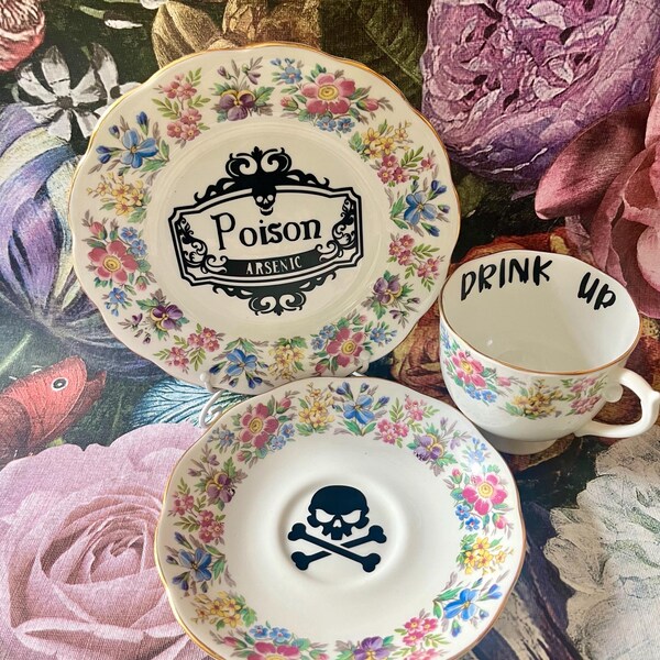 Gothic Tea Set - Etsy UK