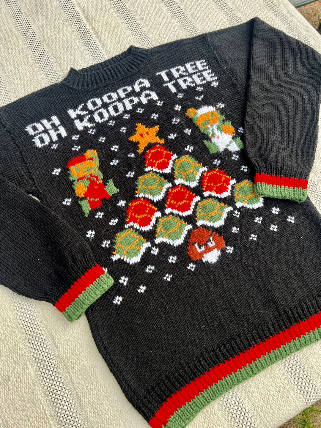 SUPER MARIO Sweater Retro Mario Sweater Mario Christmas Sweater Custom ...