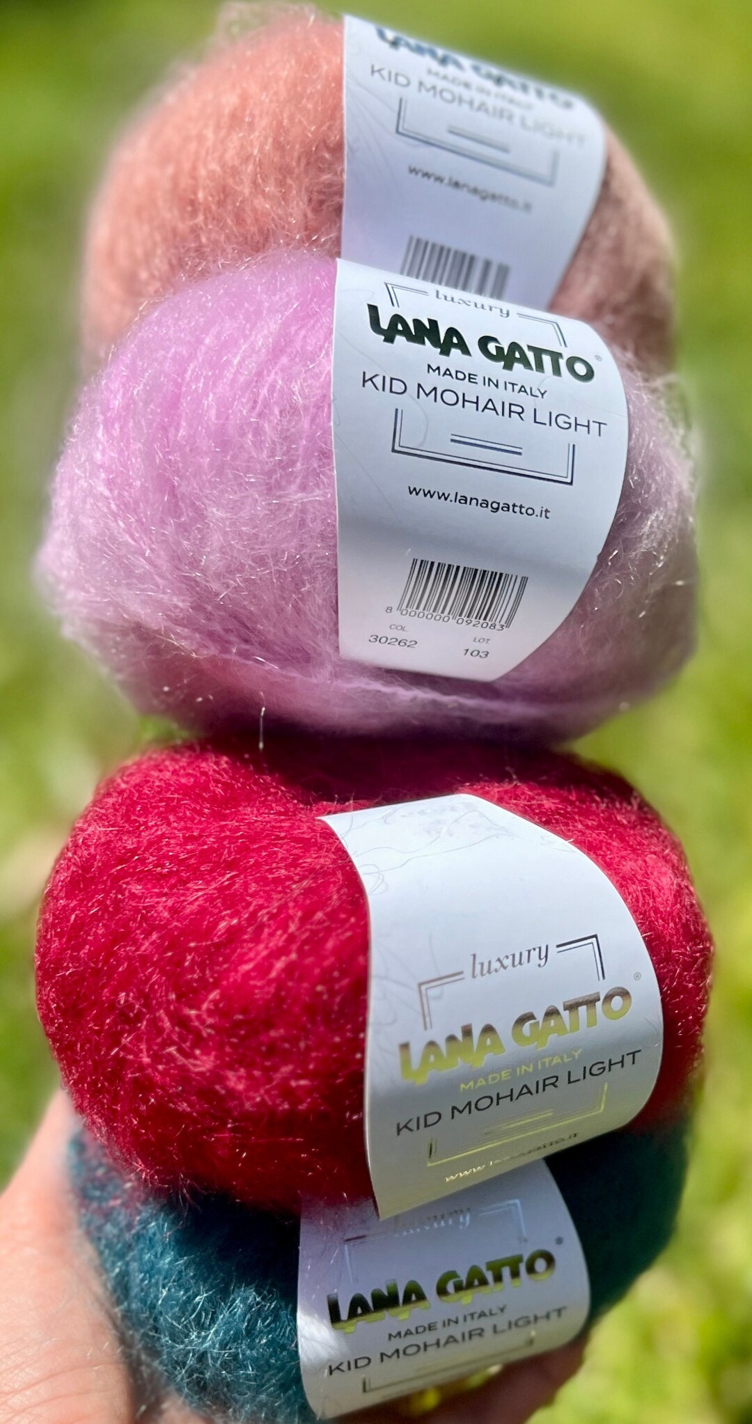 Mohair Yarn, KID MOHAIR LIGHT Yarn, Fluffy Yarn, Lana Gatto, Italian ...