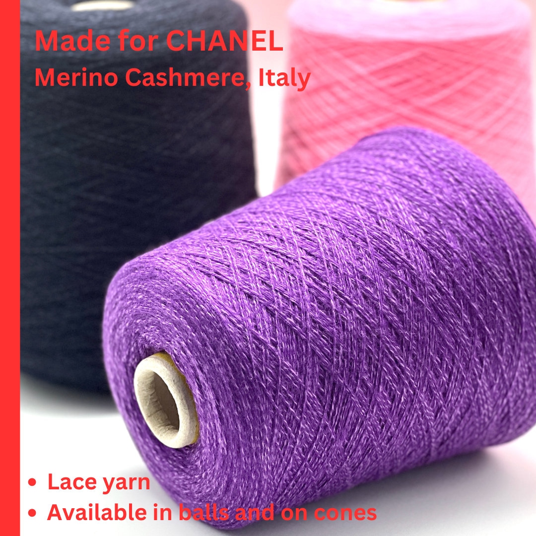 RARE FIND, Made for CHANEL, Merino Cashmere Yarn, Loro Piana, Luxurious ...