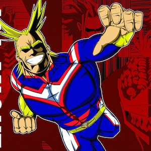 All Might Print - Etsy