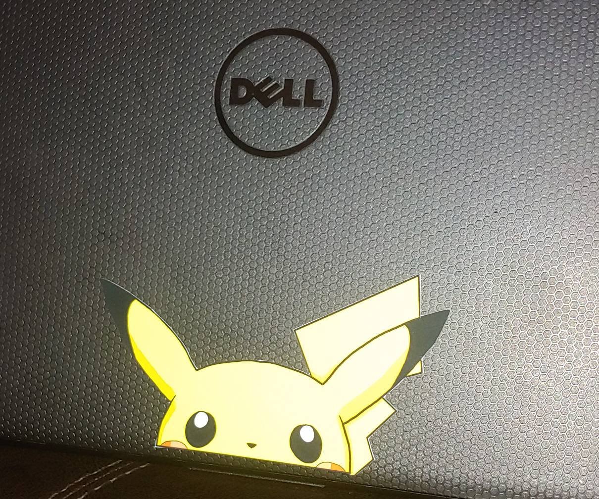 Peeking Pikachu Vinyl Decal - Etsy