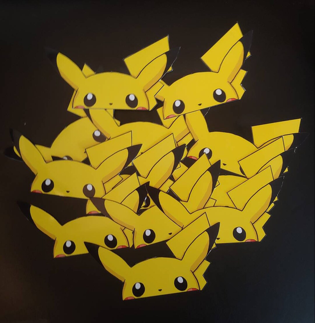 Peeking Pikachu Vinyl Decal - Etsy