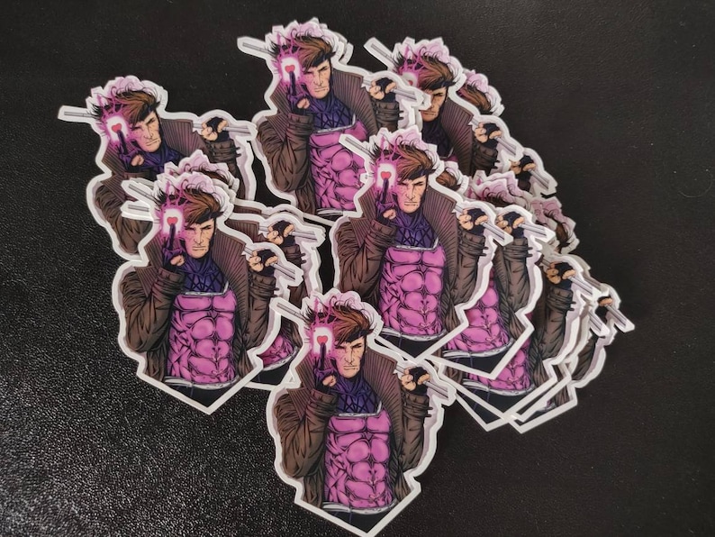 Gambit Vinyl Decal - Etsy