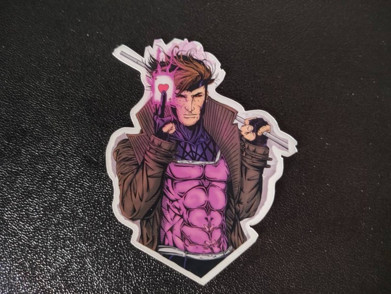 Gambit Vinyl Decal - Etsy