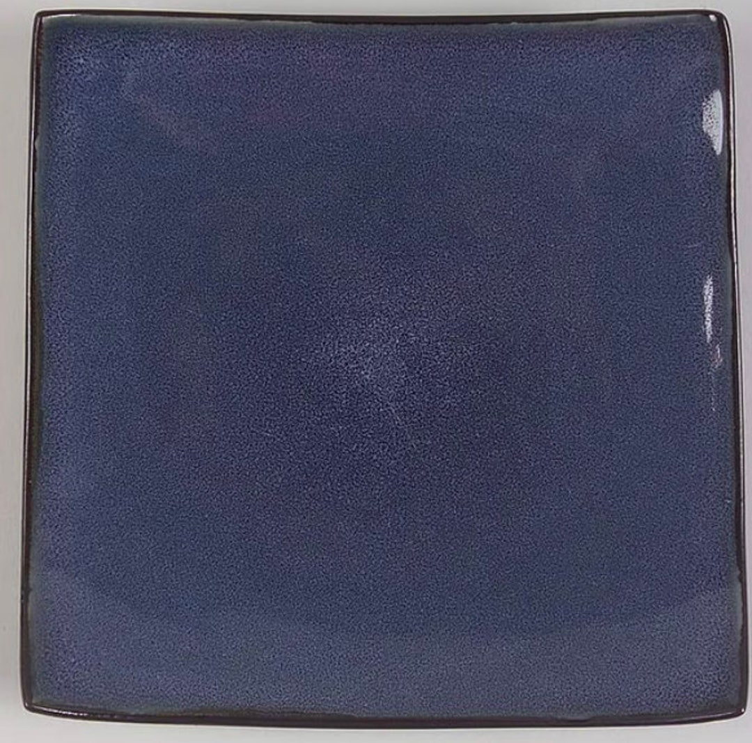 Gabbay Fusion Ocean Blue Square Salad Plate - Etsy