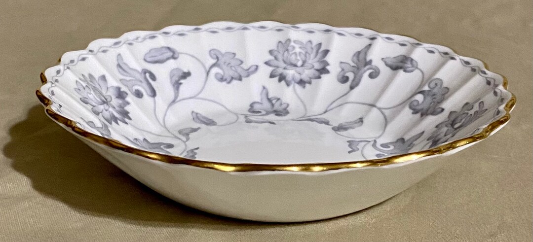 Spode Colonel Gray Fruit Dessert Sauce Bowl Gold Trim - Etsy